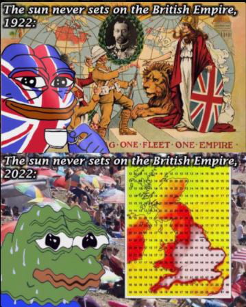 The Sun Never Sets On The British Empire - 9GAG