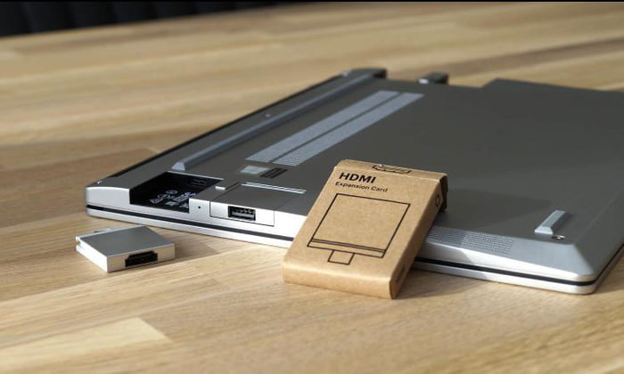 This modular, repairable laptop which features detachable and ...