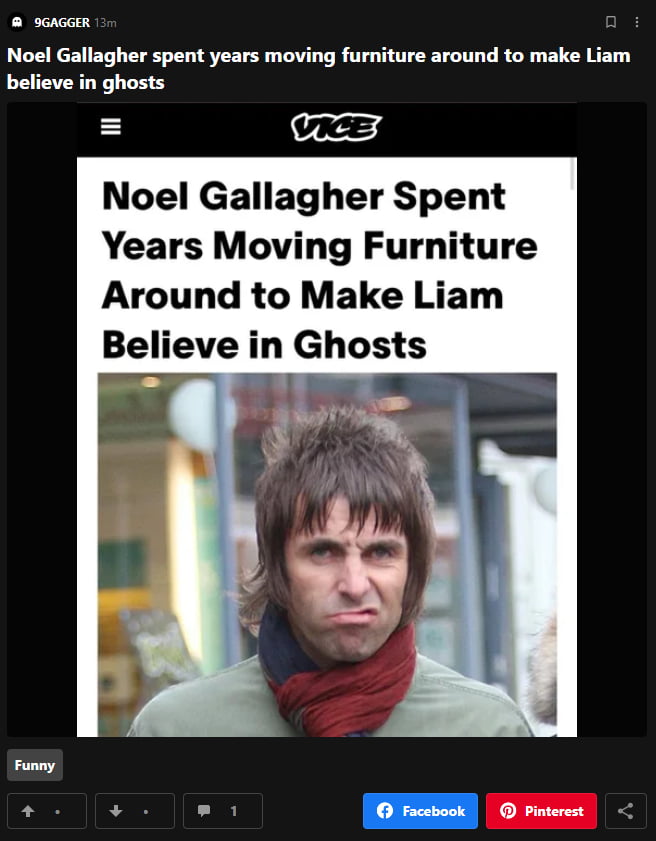 Noel Gallagher Spent Years Moving Furniture Around to Make Liam Believe ...