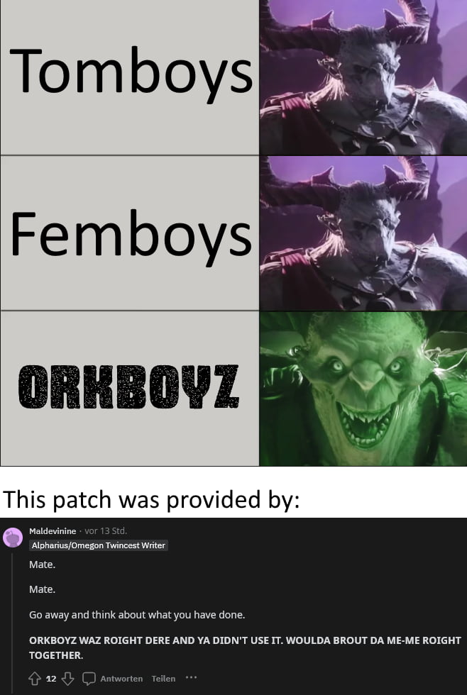 Ork, Patch 1.01 - 9GAG