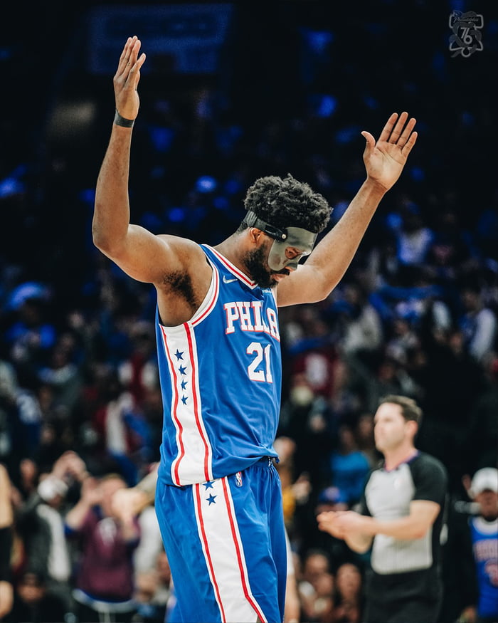 Philadelphia 76ers superstar Joel Embiid wore a mask to play through ...