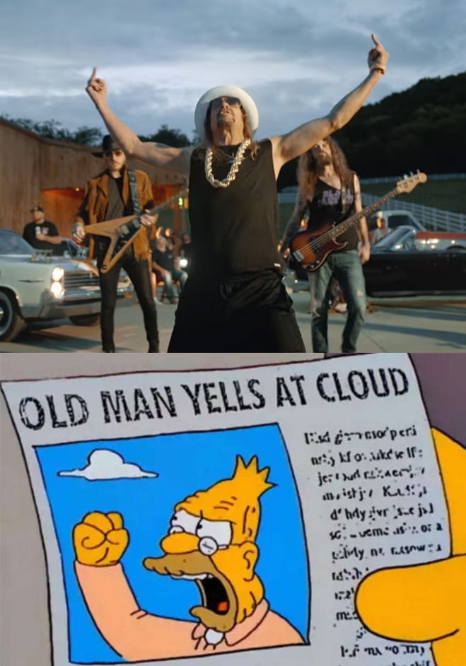 Kid Rock's new right-wing music video, in summary... - 9GAG