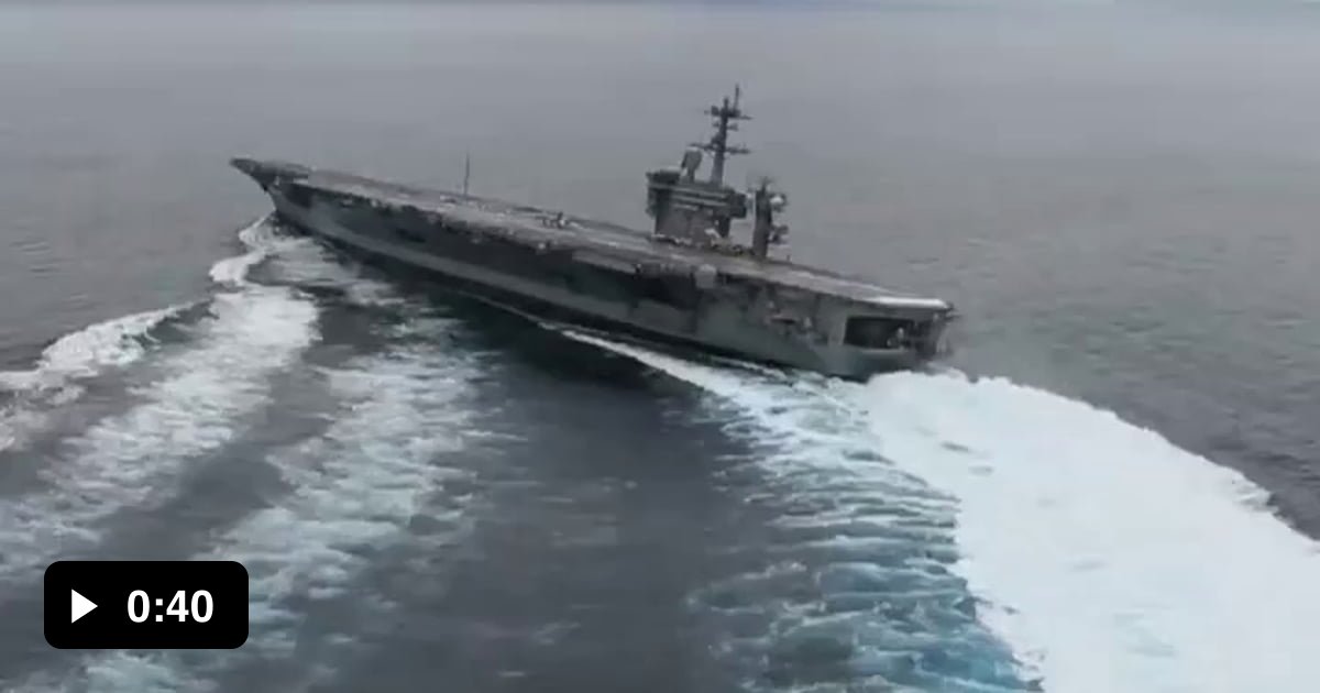 USS Abraham Lincoln - A Nimitz Class Aircraft Carrier Performs a High ...