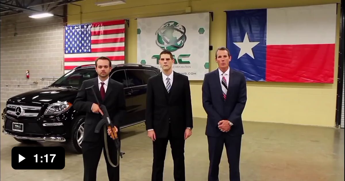 Bulletproof car company CEO takes shots from an AK-47 to prove security ...