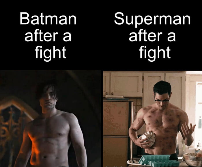 Batman needs to make Superman a suit that allows him to tank bullets - 9GAG