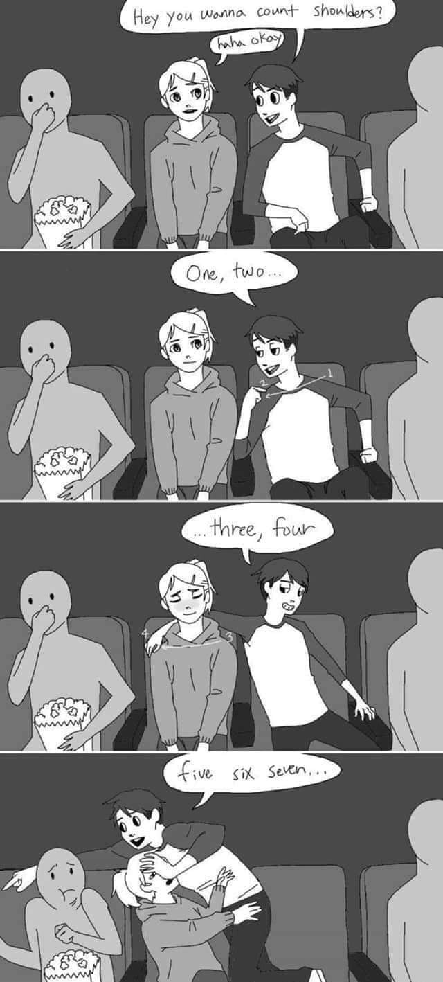Did not know counting shoulders can be this much fun - 9GAG