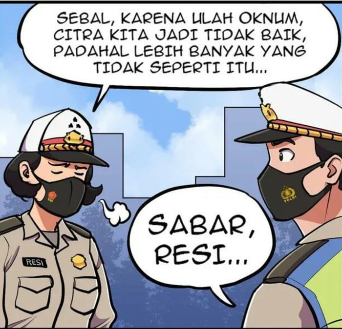 Sabar ya Resi, one day one oknum. - 9GAG