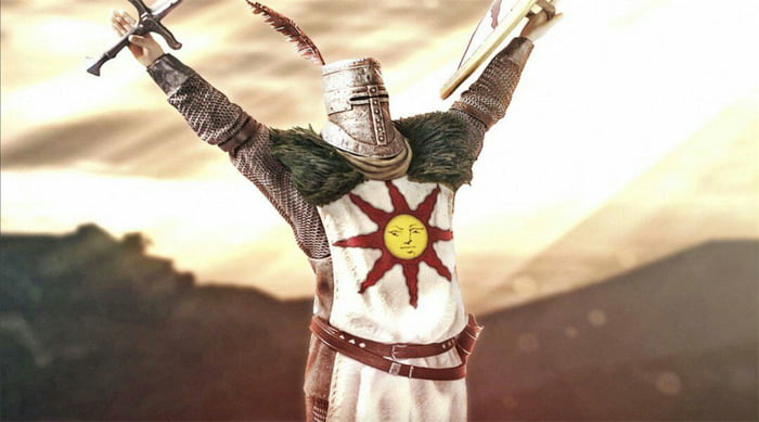 Stop scrolling and praise the sun with Solaire! \[T]/ - 9GAG