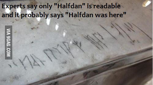 There are viking runes in hagia sophia - 9GAG