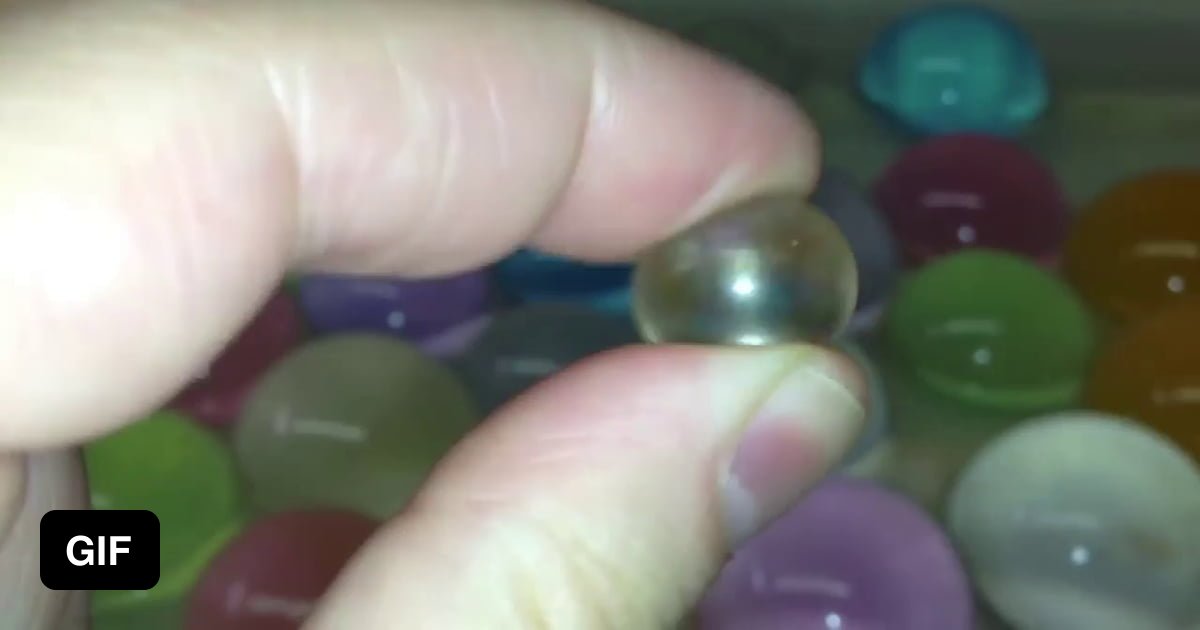 Polymer Water Balls that become invisible in water - 9GAG
