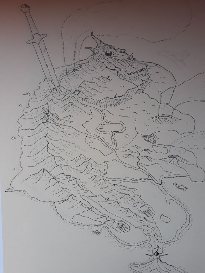 Dragon land. dnd map - 9GAG