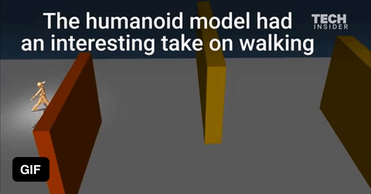 Google AI learning to walk by itself - 9GAG