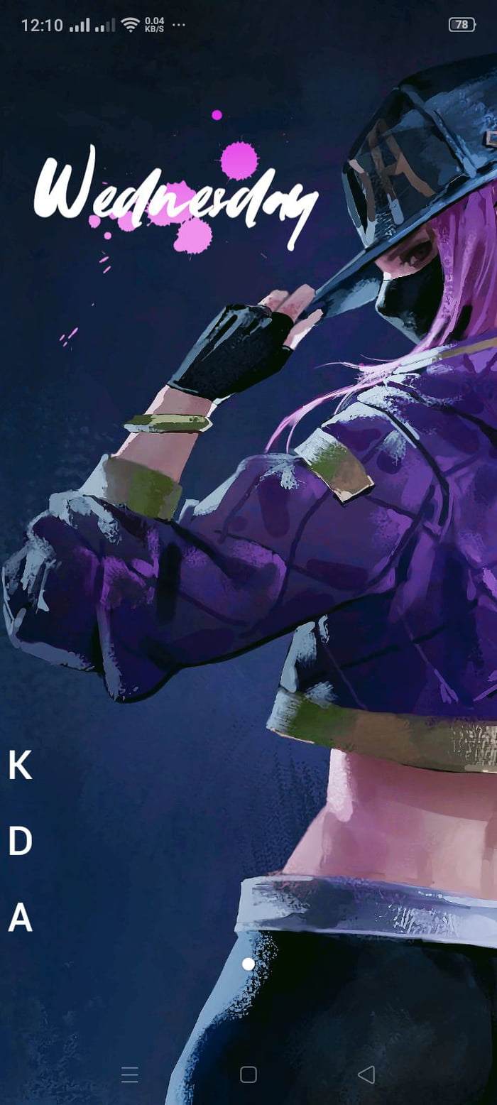 New wallpaper. The "KDA" are buttons. Still learning to change it to ...