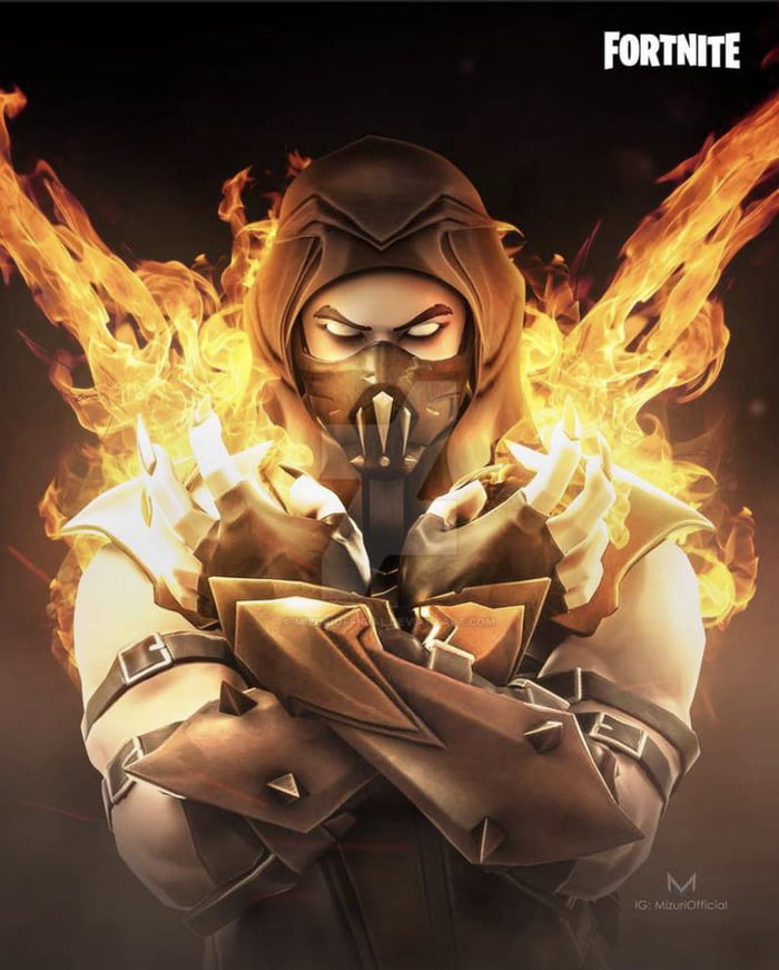 Mortal Kombat x Fortnite - Credit to IG: @mizuriofficial - 9GAG