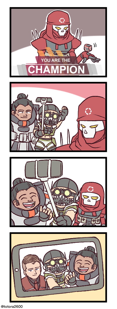 Apex 4-frame cartoon 12 by @totora2600 - 9GAG