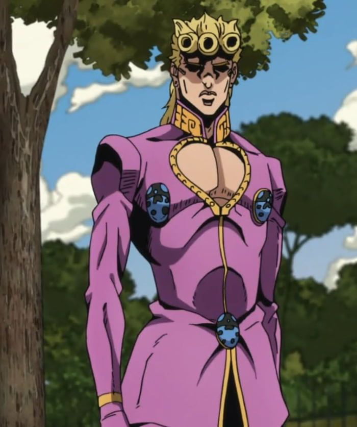 Therapist: Part 3 Giorno isn't real he can't hurt you. Part 3 Giorno: - 9GAG