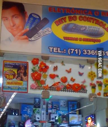 Adam Sandler now sells remote controls in Brazil - 9GAG