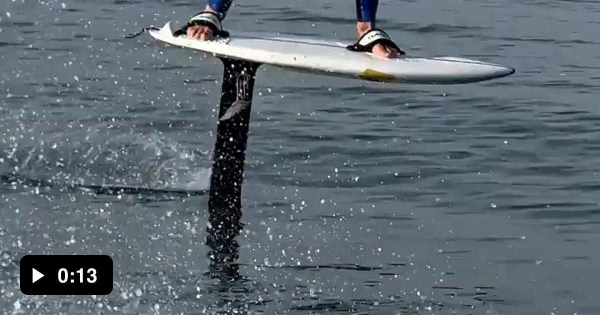 Witnessing history! World's first double backflip on a surf foilboard ...