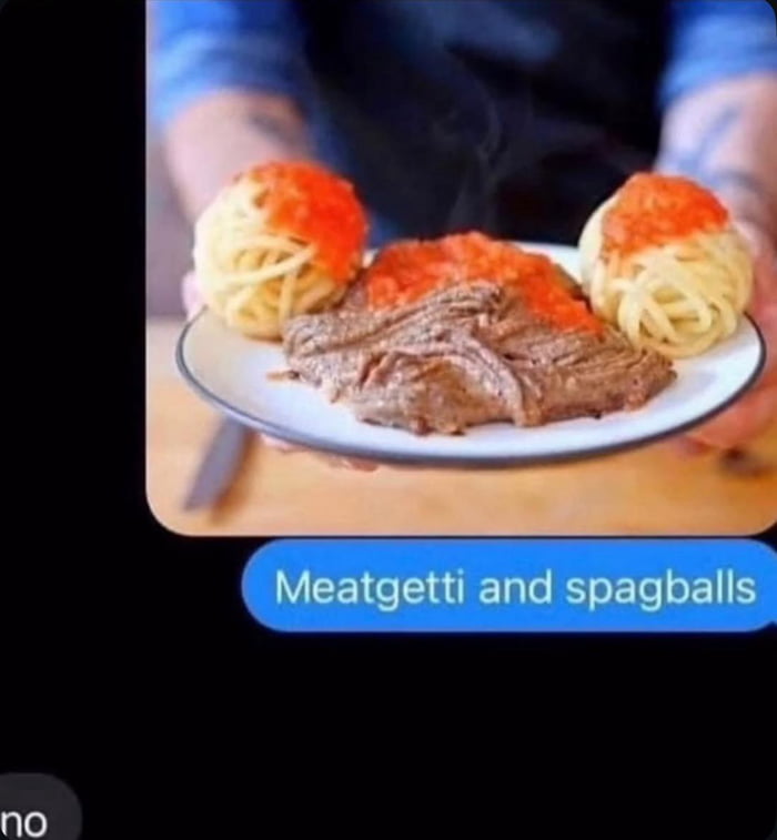 I don't think that's how you make spaghetti and meatballs... - 9GAG
