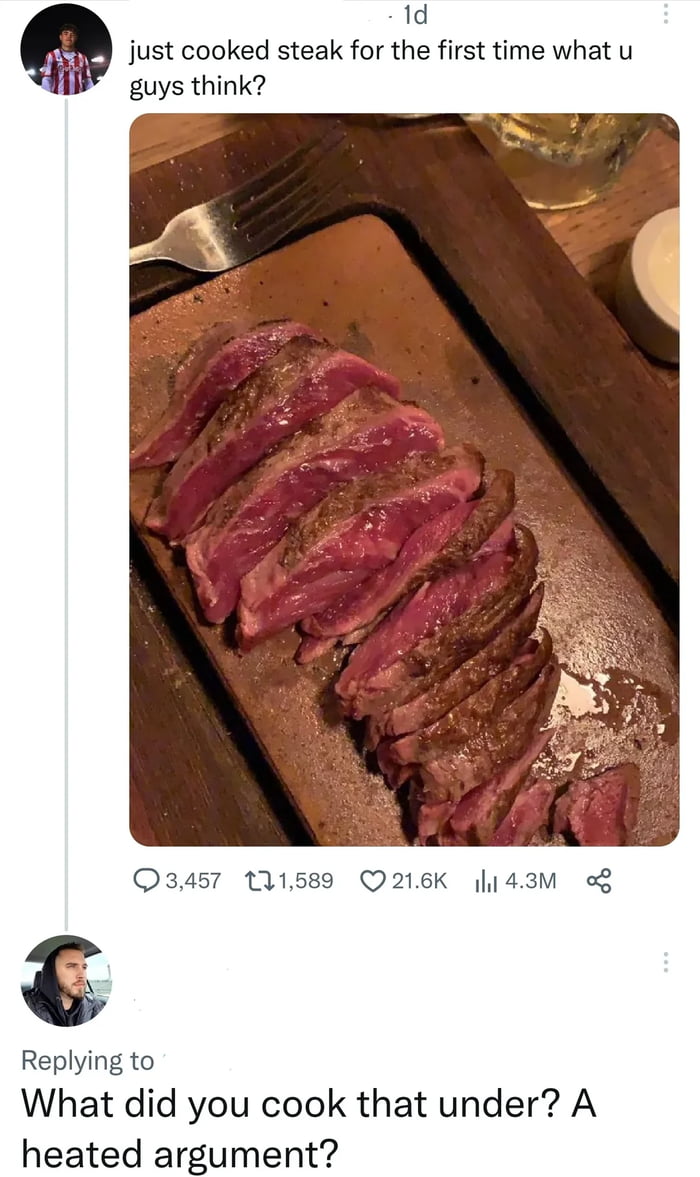 Medium rare burn - 9GAG
