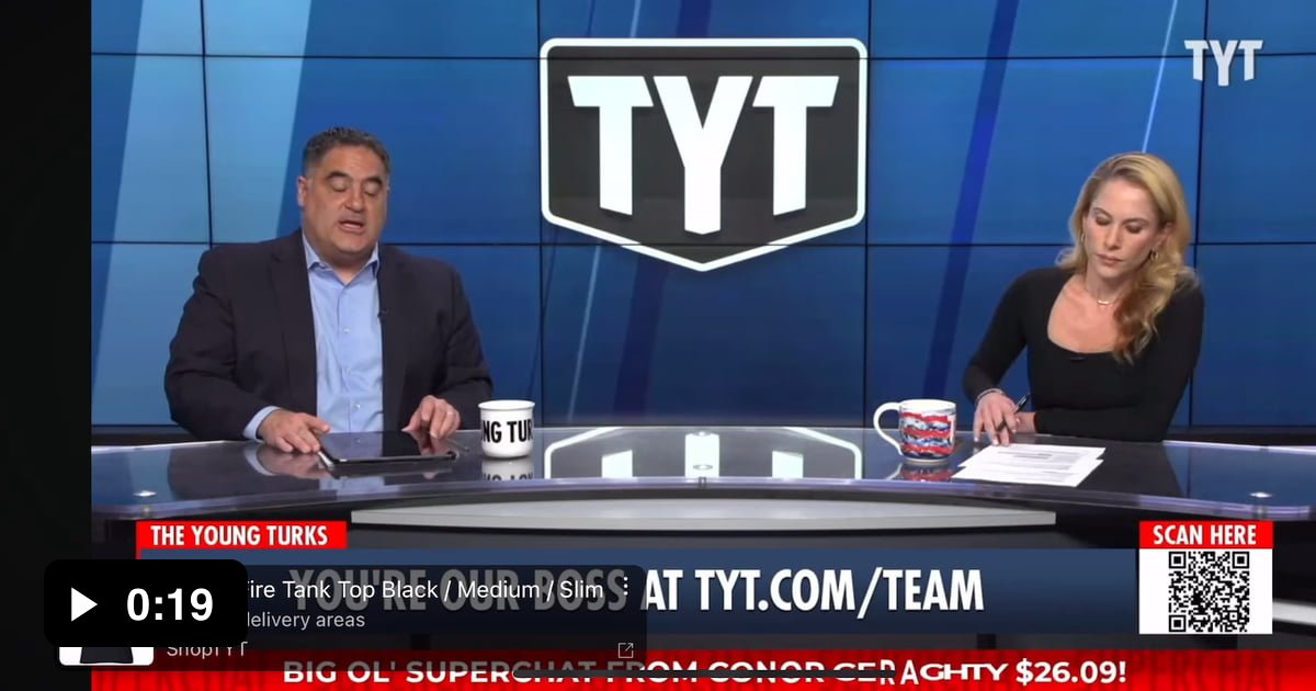Tyt host Ana hinting at their subscribers to not trust everything said ...