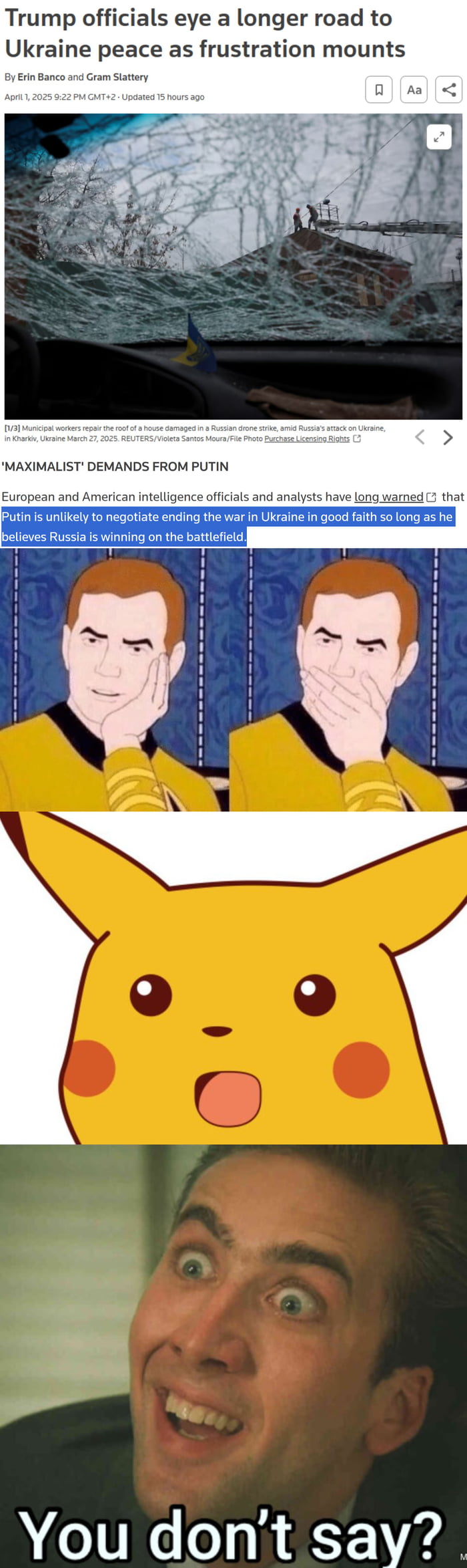 Trump Administration Blindsided. Who Could Have Predicted This - 9GAG