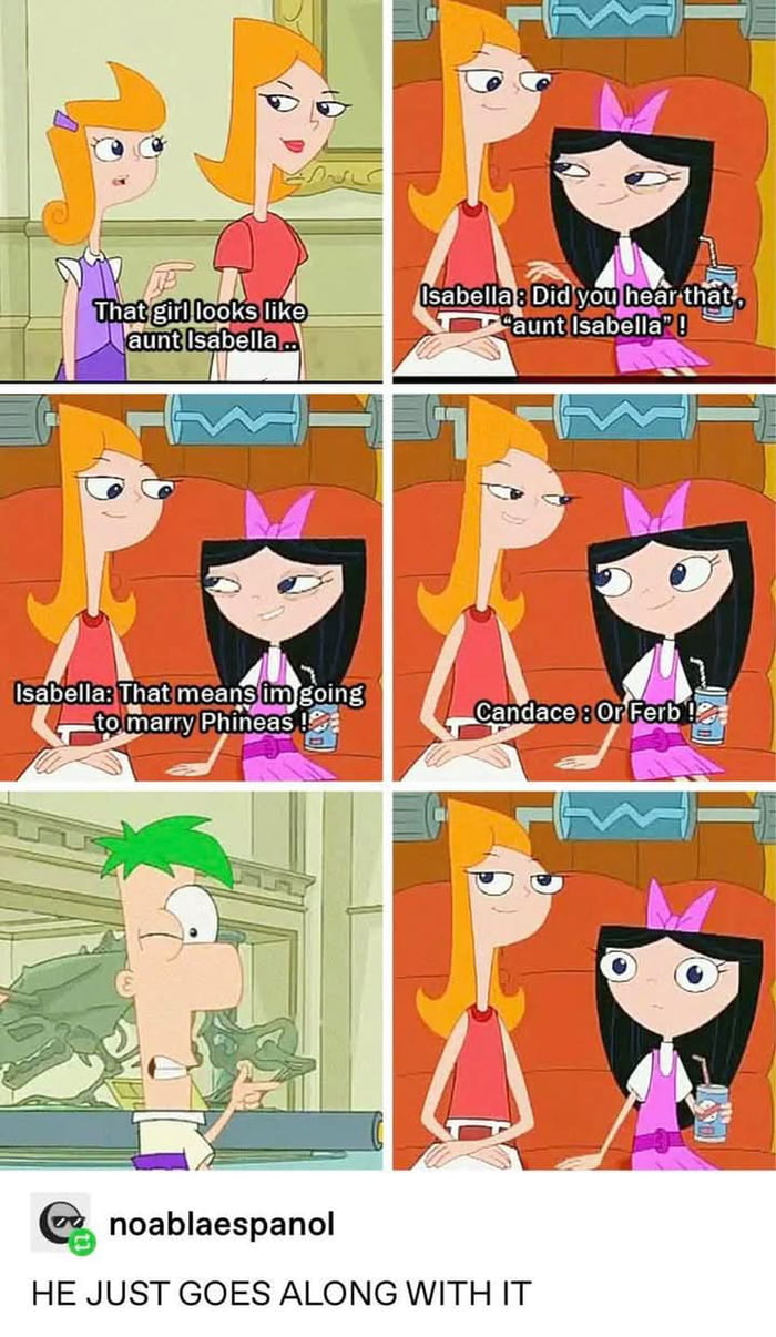 At this point Ferb should get his own harem. - 9GAG