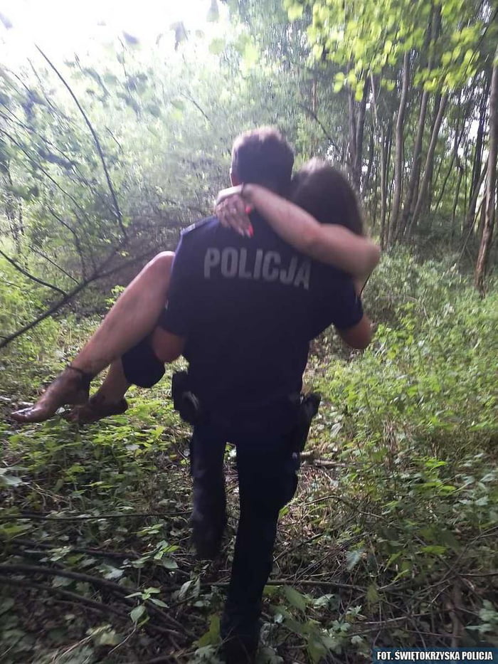 A 22 year old girl got lost in a forest and swamps and it wasn't a bear ...