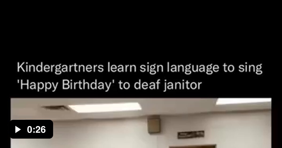 Kindergarteners learn sign language to sing happy birthday to their ...