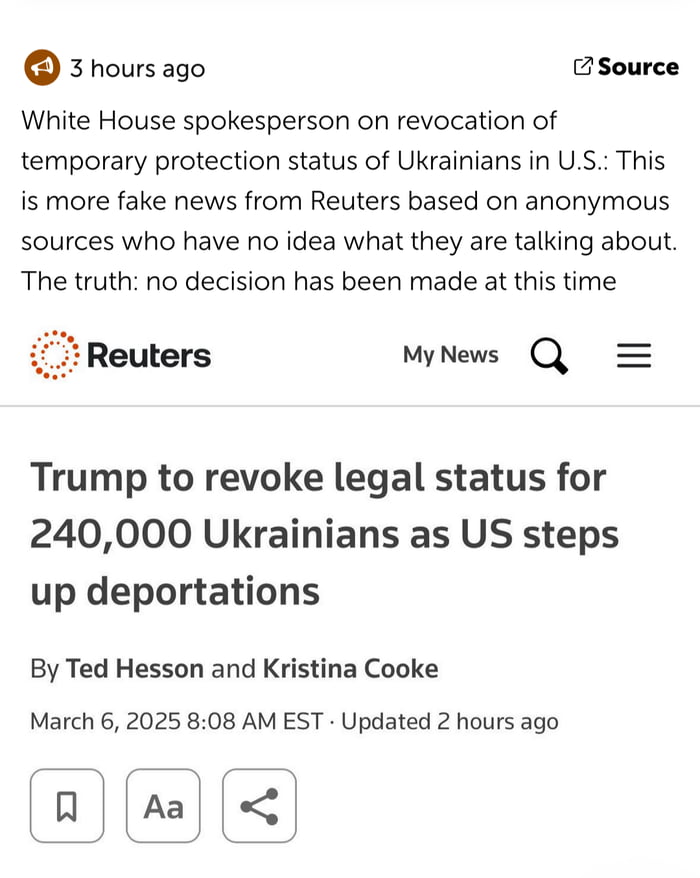 The White House just denied it. Shall this ever come to pass it will be the ultimate proof that ...