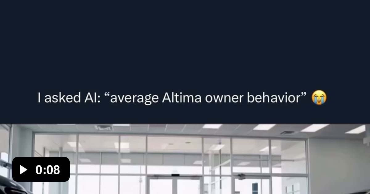AI knows the truth about Altima drivers - 9GAG
