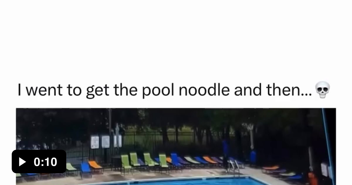 Just trying to grab the pool noodle... - 9GAG