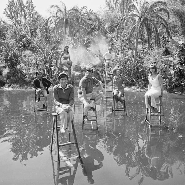 The Gilligan's Island Lagoon was constructed at the CBS Studio Center ...
