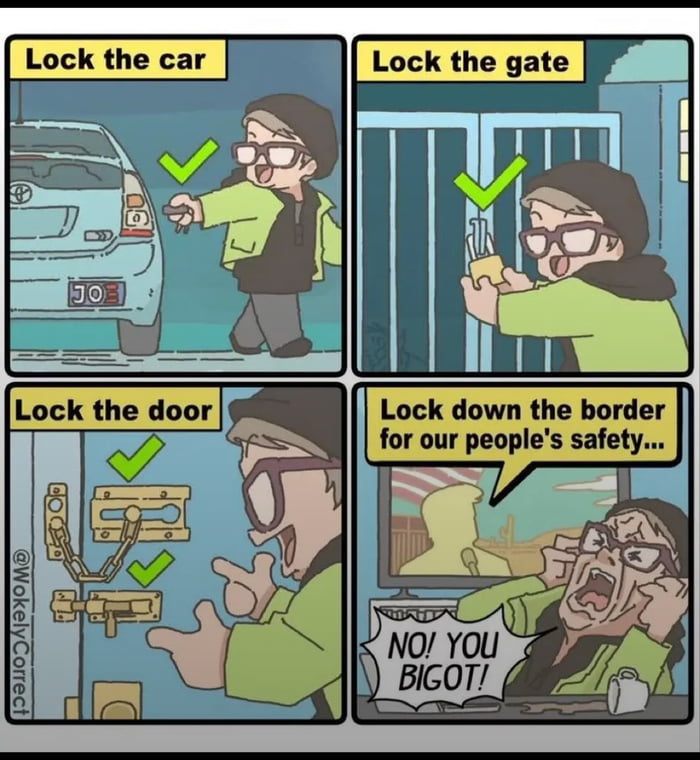 Locks on everything but what were told eh - 9GAG