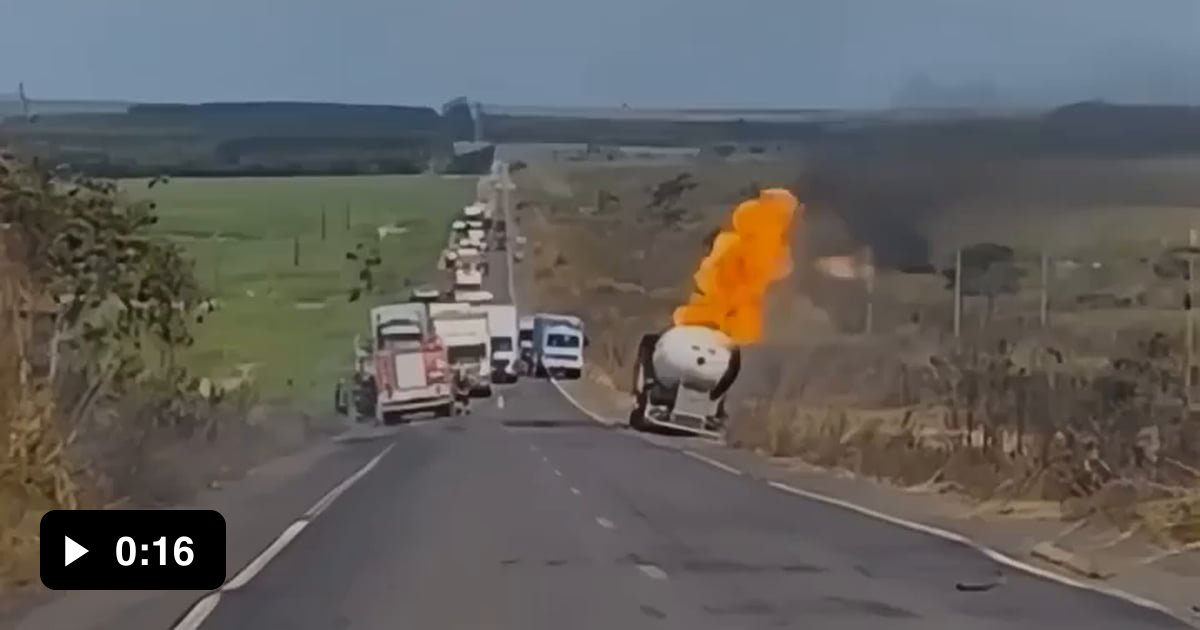 Fuel tank truck explosion in Brazil - 9GAG