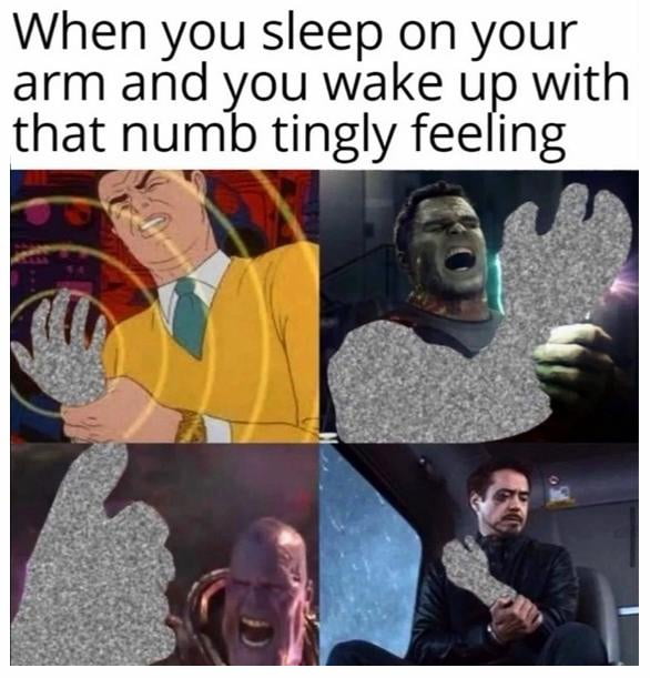 Blood rushes back and it hurts.... - 9GAG