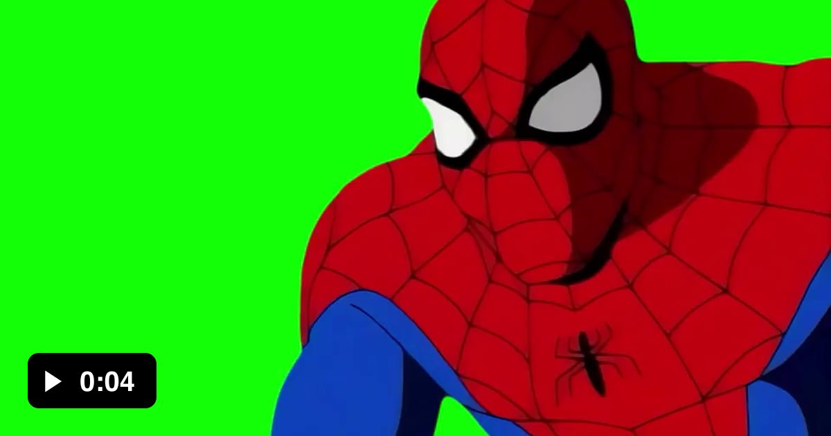 Spider-Man screaming NOOO! Green Screen - Spider-Man The Animated ...