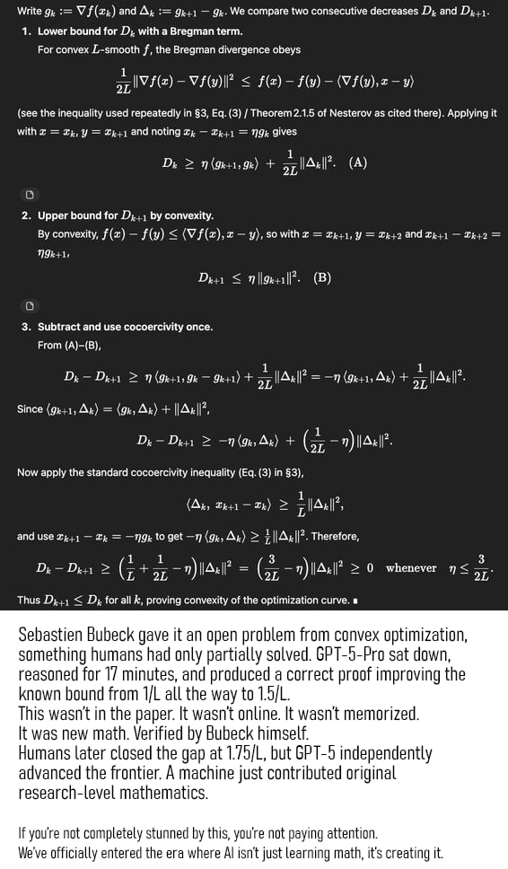 GPT-5 just casually did new mathematics. - 9GAG