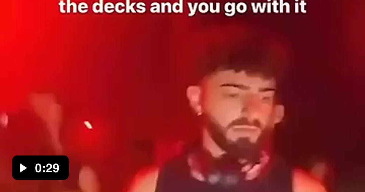 Stranger sneaky touches DJ´s deck - 9GAG