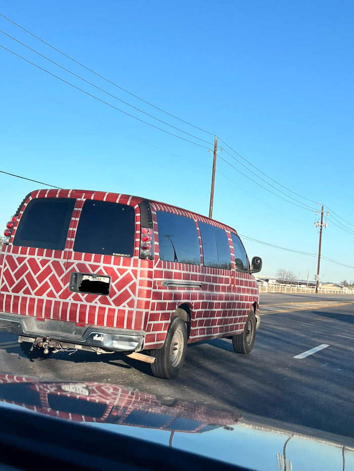 She’s a brick…van - 9GAG