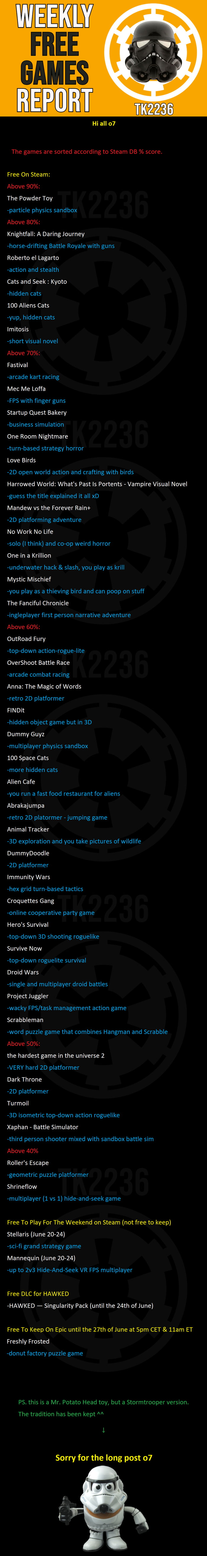 Weekly Free Games Report o7 - 9GAG