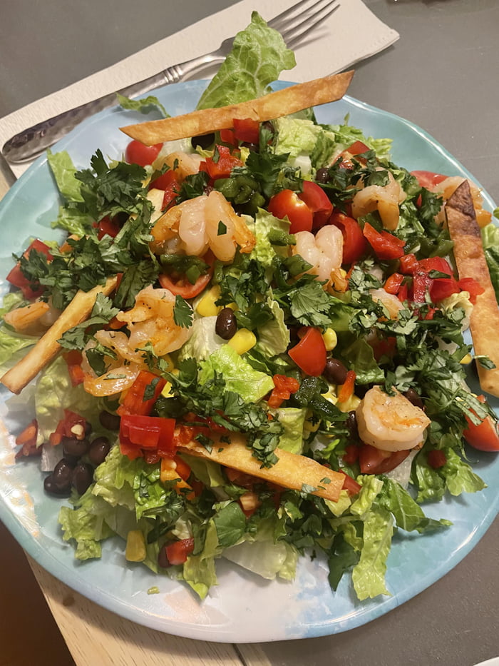 Homemade Santa Fe Shrimp Salad - 9GAG