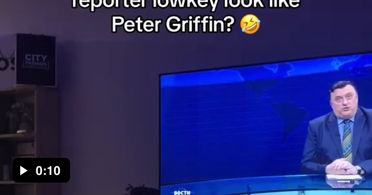 Macedonian news anchor is the real life Peter Griffin - 9GAG