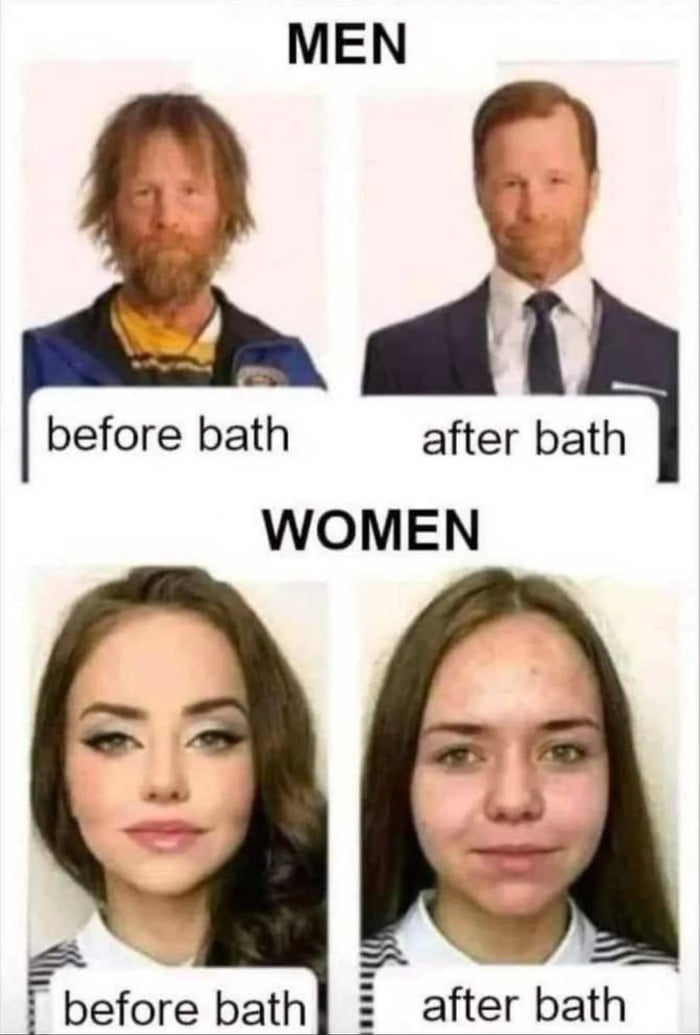 Before bath and after bath - 9GAG