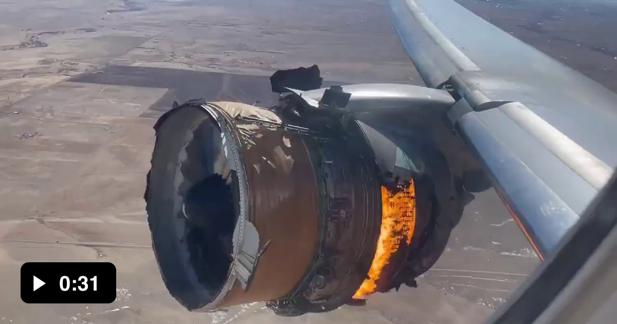 UA Flight 328 suffered a catastrophic engine failure just four minutes ...