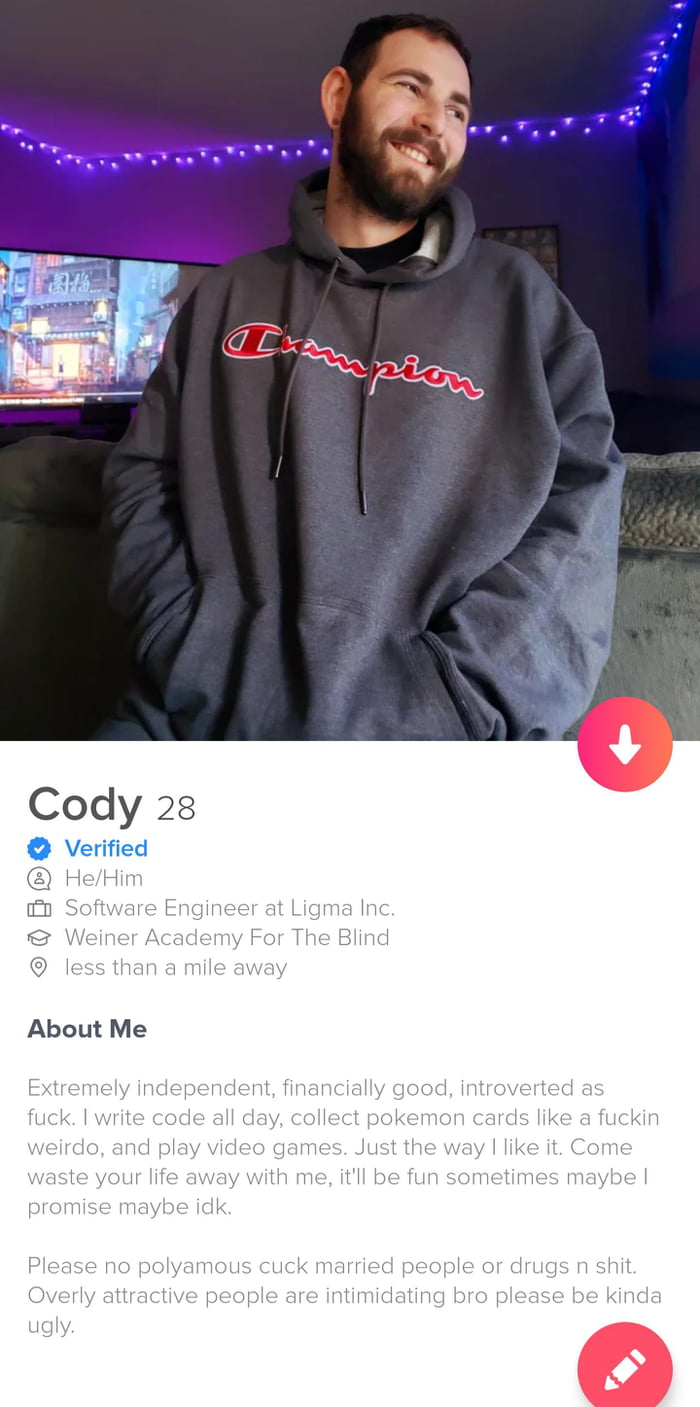 Revised the profile. Lots of hookups but kind of looking long term now. Whatcha think? 💪 - 9GAG