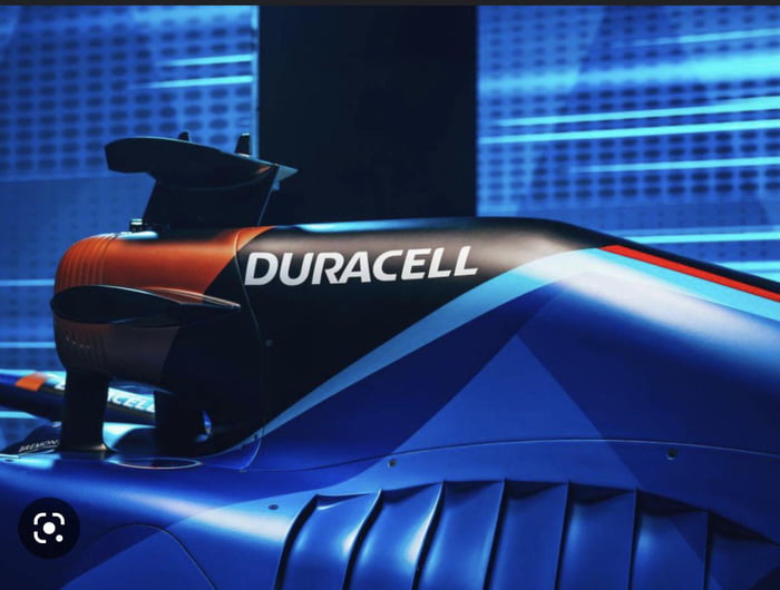 Duracell livery/ad placement on the Williams F1 car - 9GAG