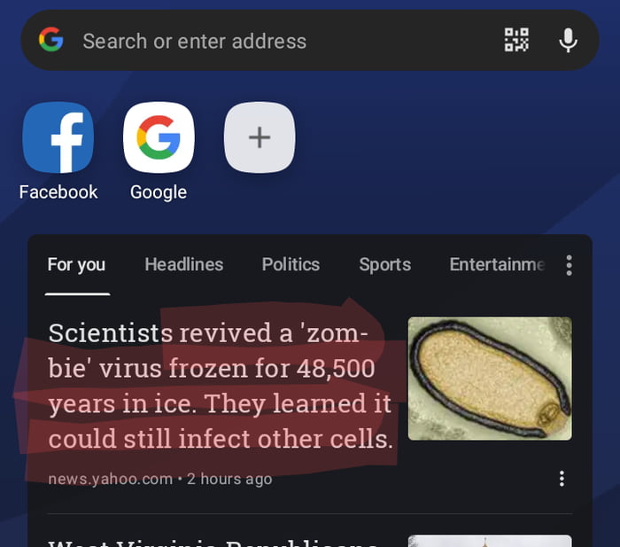 Scientists revive a virus frozen for 48k plus years, can still infect cells... Wtf - 9GAG