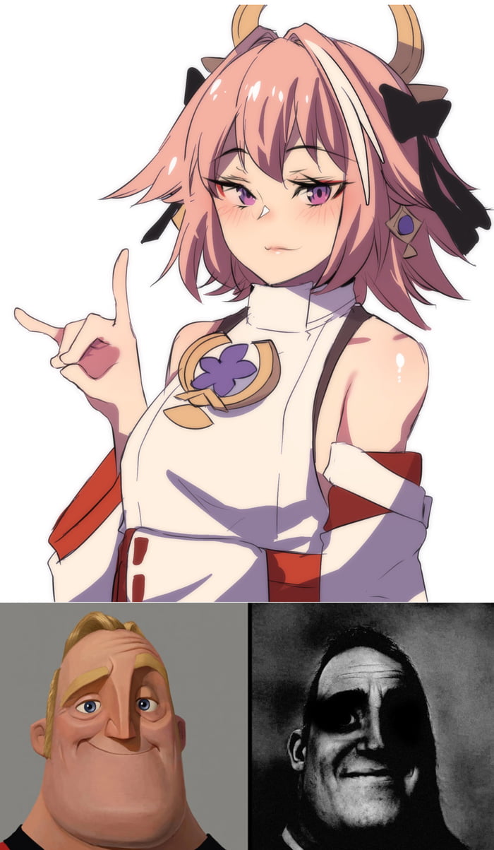 Cursed "yae miko" - 9GAG