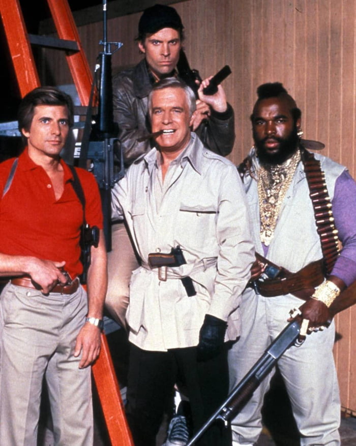Mid 80s 'A-Team' cast - 9GAG